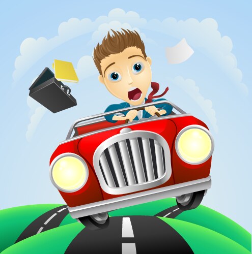 Driving Royalty Free Vector Image - VectorStock
