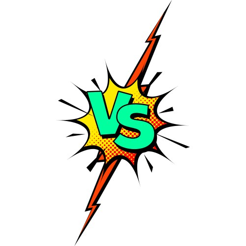 Cartoon Battle vs. Challenge Background – Royalty-Free Vector | VectorStock
