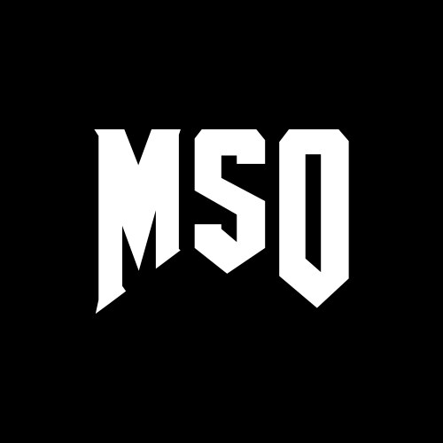 Mso logo letter design Royalty Free Vector Image