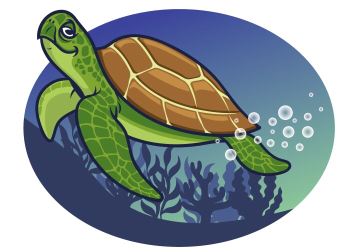 Sea Turtle Cartoon Vector Images (over 10,000)