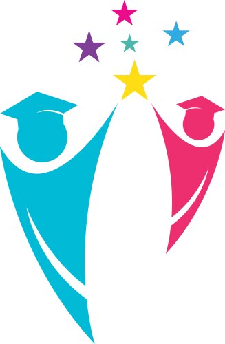 Child rainbow star Royalty Free Vector Image - VectorStock