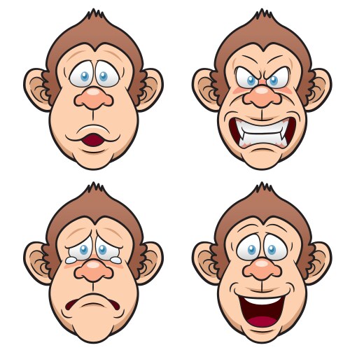 Cartoon Monkey Face Vector Images (over 12,000)