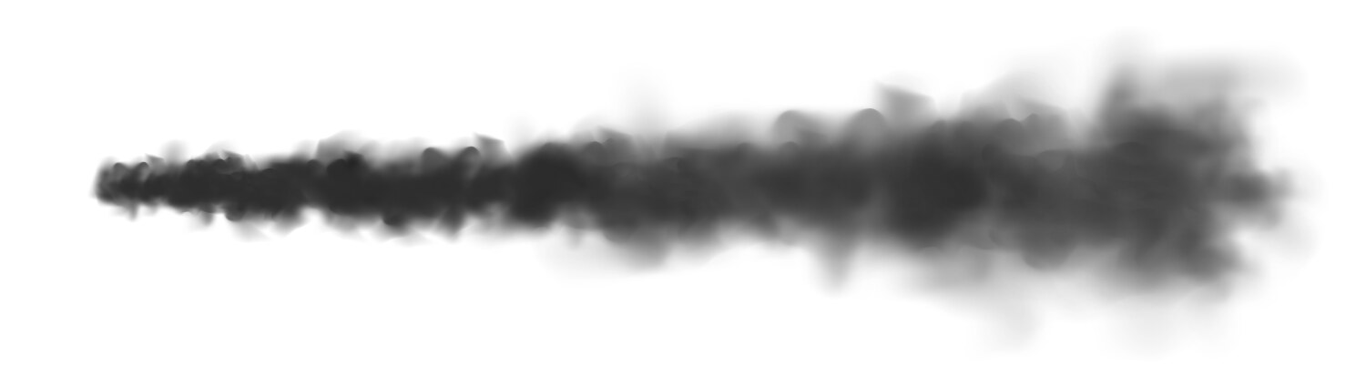 Realistic missile or bullet trace airplane Vector Image