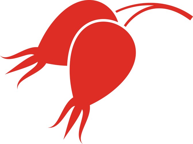 Red rose sign Royalty Free Vector Image - VectorStock