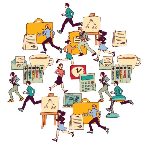 Industrial factory employee uniform office people Vector Image