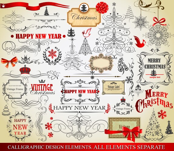 Design elements Royalty Free Vector Image - VectorStock