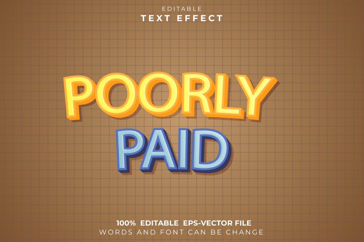 Plot twist editable text effect 3d cartoon style Vector Image