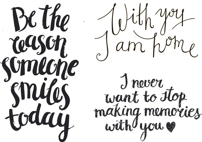 I love math lettering quote hand drawn Royalty Free Vector
