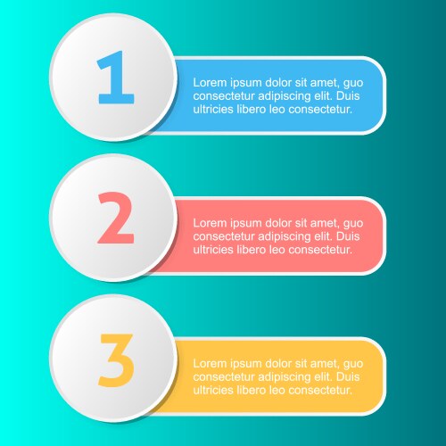 Steps progress banners Royalty Free Vector Image