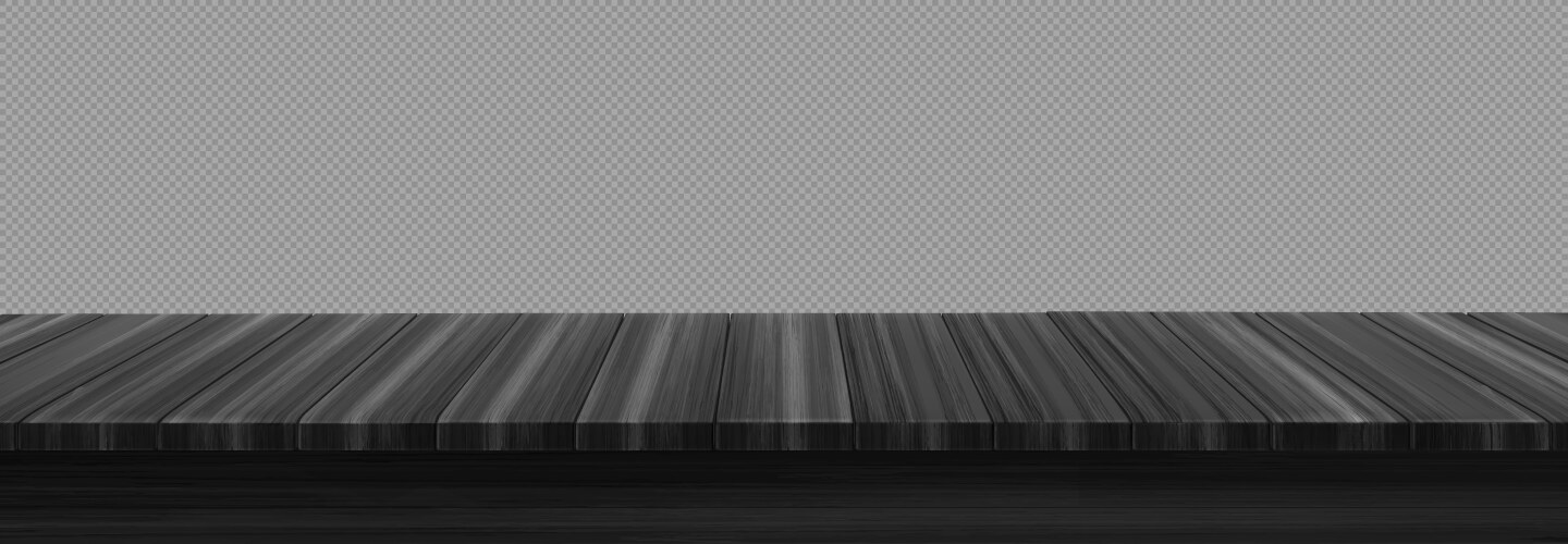 Wooden table foreground tabletop front view Vector Image