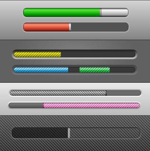 Slider bars Royalty Free Vector Image - VectorStock