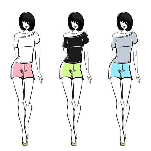Woman T Pose Vector Images (over 1,200)