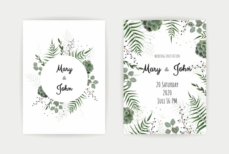 Green Leaf Invitation Vector Images (over 65,000)