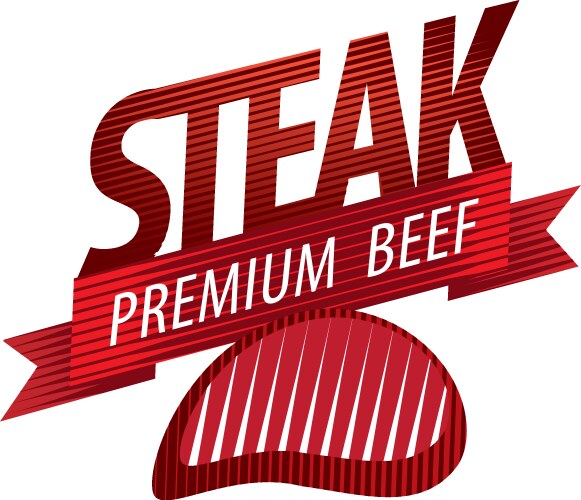 Steak banner template set Royalty Free Vector Image