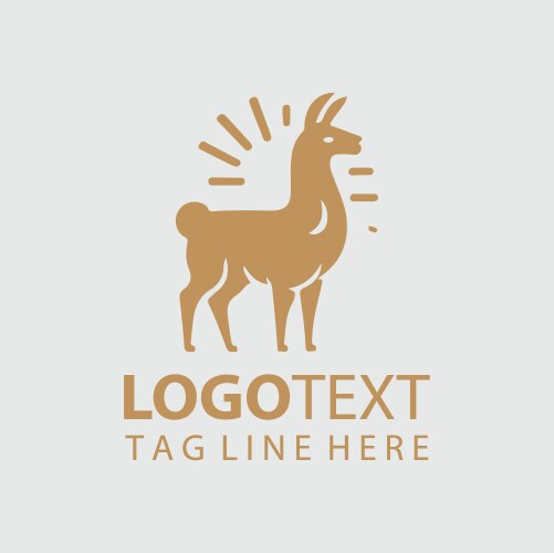 Llama logo Royalty Free Vector Image - VectorStock
