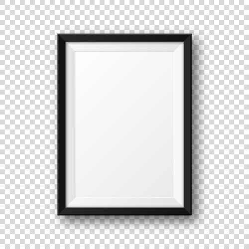 Black vintage photo frame Royalty Free Vector Image