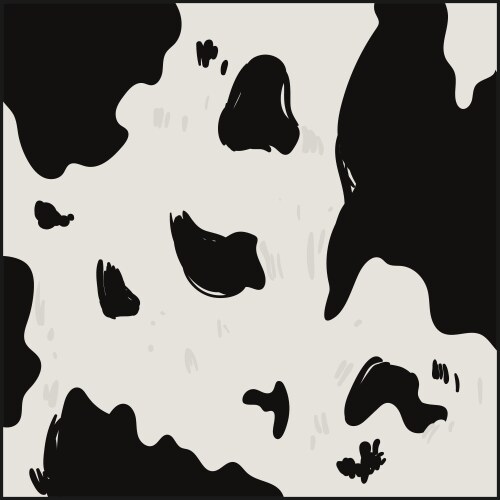 Hide cow skin cartoon Royalty Free Vector Image