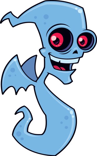 Cartoon ghost Royalty Free Vector Image - VectorStock