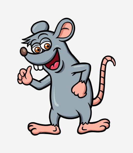 Cartoon dead mouse Royalty Free Vector Image - VectorStock