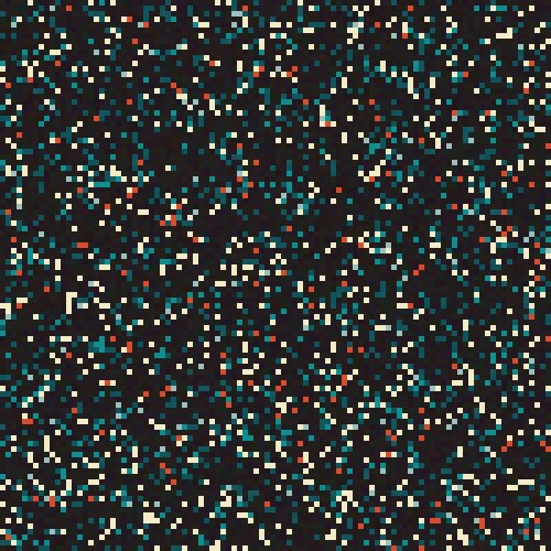 Dynamic visual effect seamless pattern Royalty Free Vector