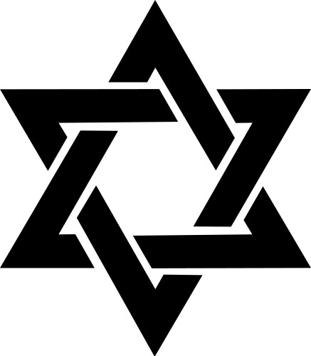 Star of david logo Royalty Free Vector Image - VectorStock