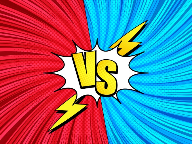 Comic page fight background Royalty Free Vector Image