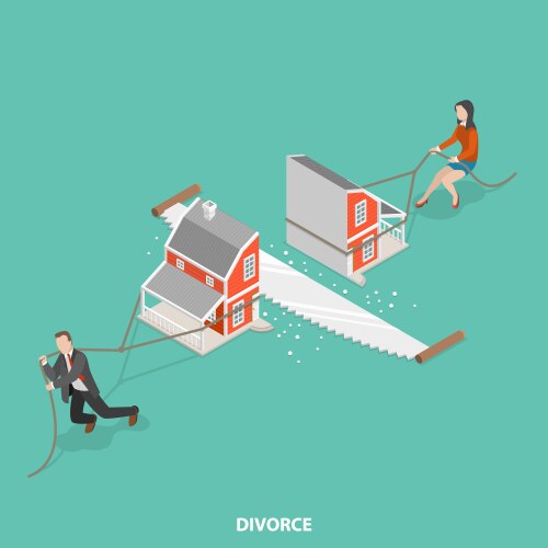 Law justice composition concept 3d isometric view Vector Image