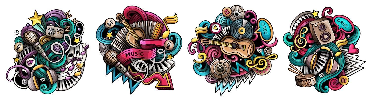 Music Notes Graffiti Vector Images (over 380)