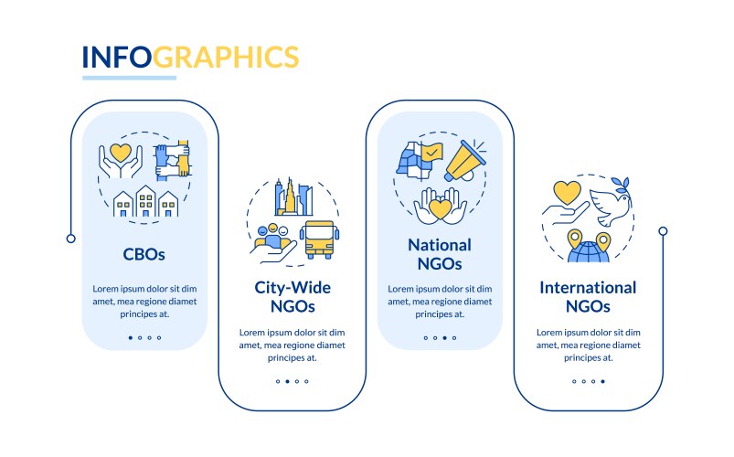 Government modernization tips blue brochure Vector Image