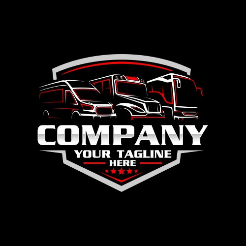 Rv vehicle storage logo Royalty Free Vector Image