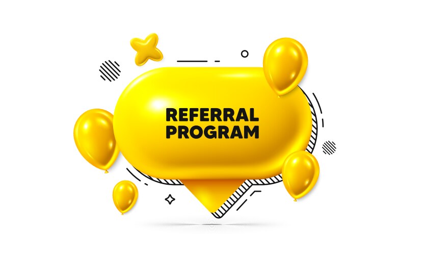Referral program symbol refer a friend sign Vector Image