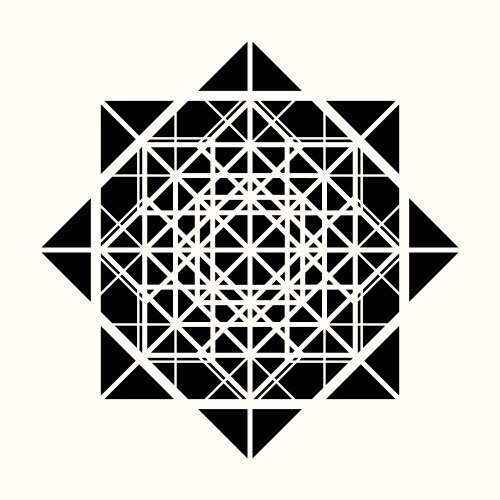 Sacred geometry triangle based symbol and elements