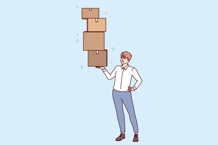 Man Carrying Box Vector Images (over 10,000)