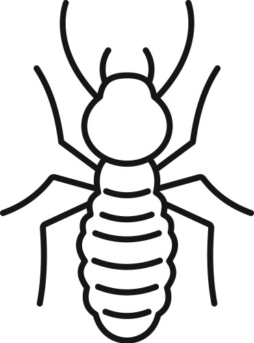 Termite insect spreading its legs and waving Vector Image
