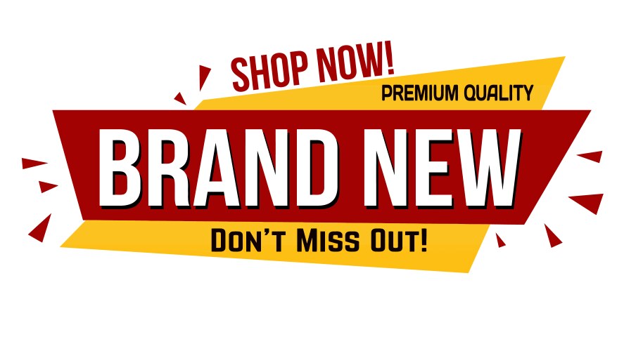 New product banner design Royalty Free Vector Image