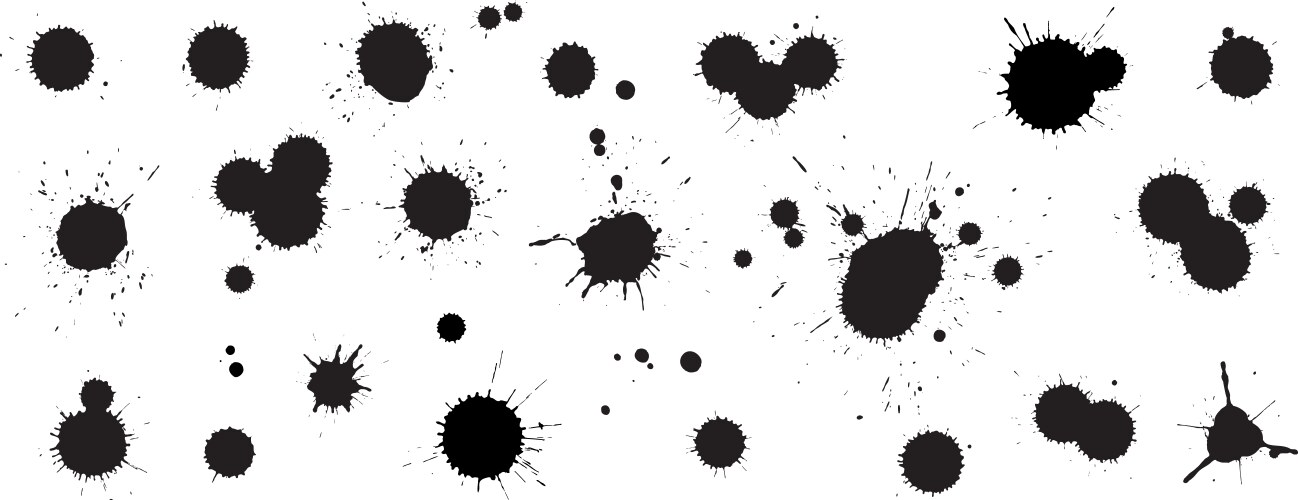 Ink splats Royalty Free Vector Image - VectorStock
