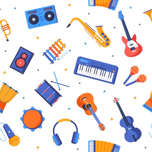 Music pattern 003 Royalty Free Vector Image - VectorStock