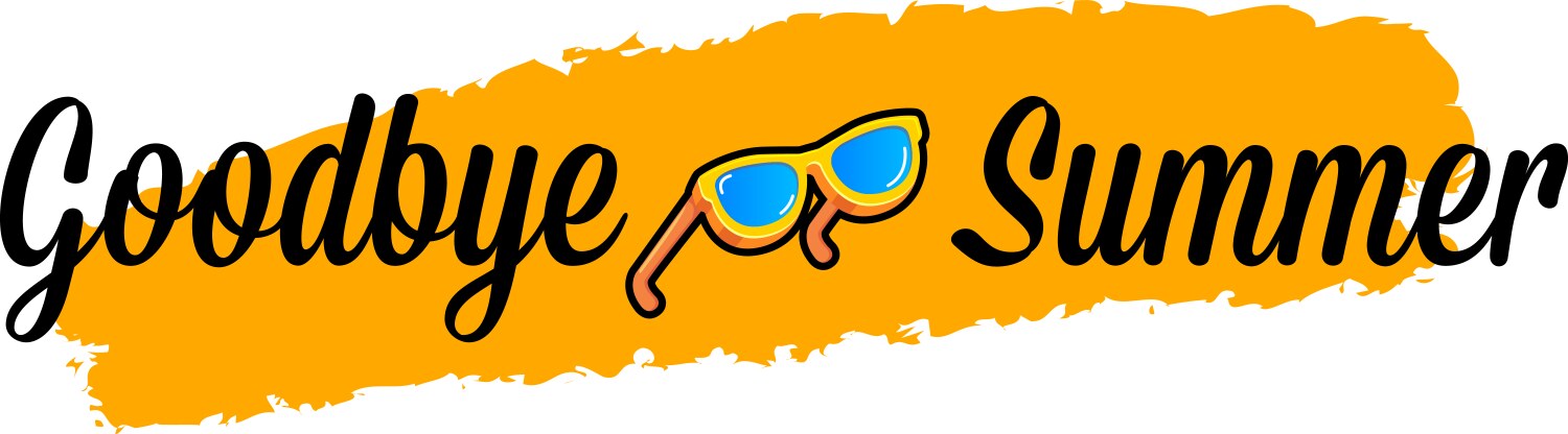 Goodbye summer concept Royalty Free Vector Image