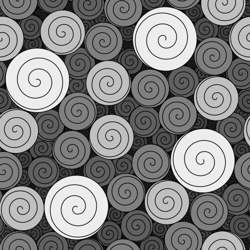 Swirls drawn seamless swirl pattern dry brush Vector Image