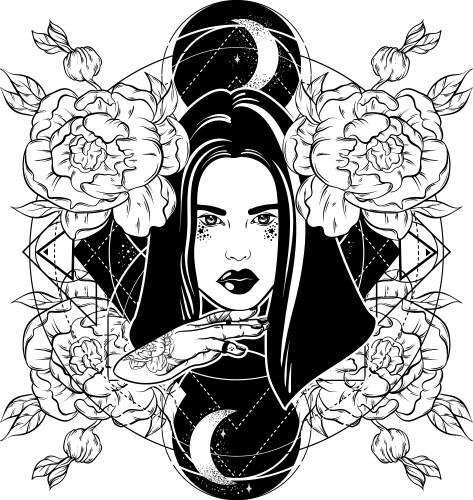 Beautiful Girl Royalty Free Vector Image Vectorstock