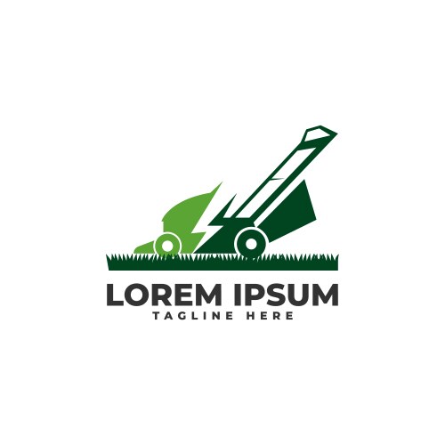 Lawn garden maintenance with spraying logo Vector Image