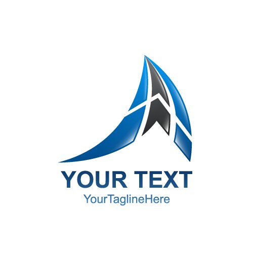 Initial letter ror rt logo template colored Vector Image