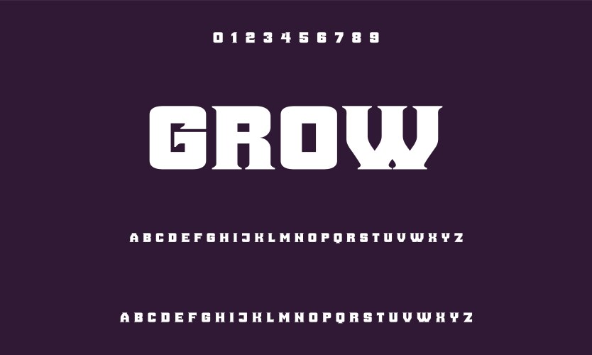 Future modern alphabet font typography urban Vector Image