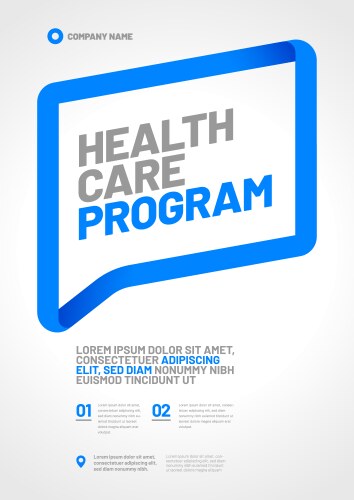 Layout design template for medicine a4 Royalty Free Vector