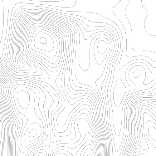 Topographic map sketch hand drawn landscape Vector Image