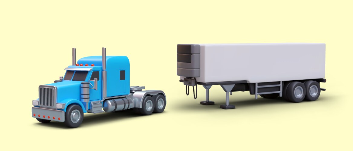 Blue Semi Truck Vector Images (over 540)