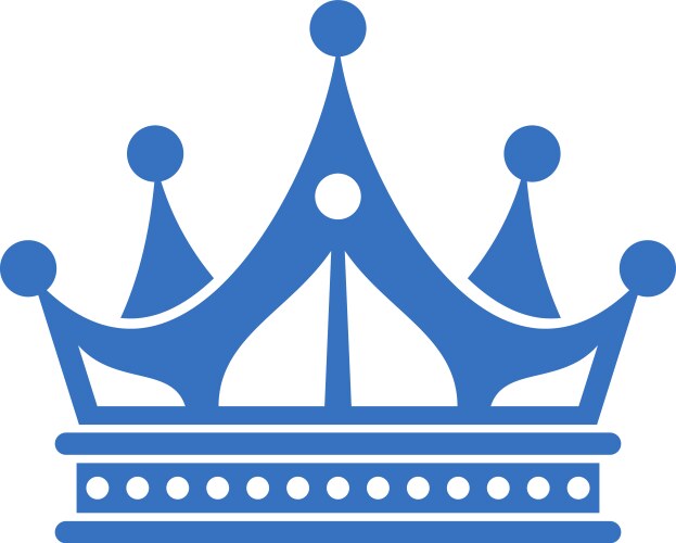 Luxury crown logo set Royalty Free Vector Image