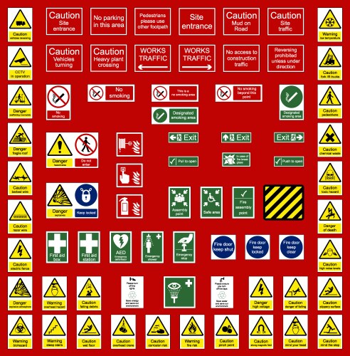 Hazard signs Royalty Free Vector Image - VectorStock