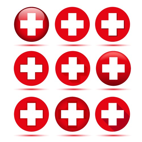 Red Cross Circle Vector Images (over 16,000)