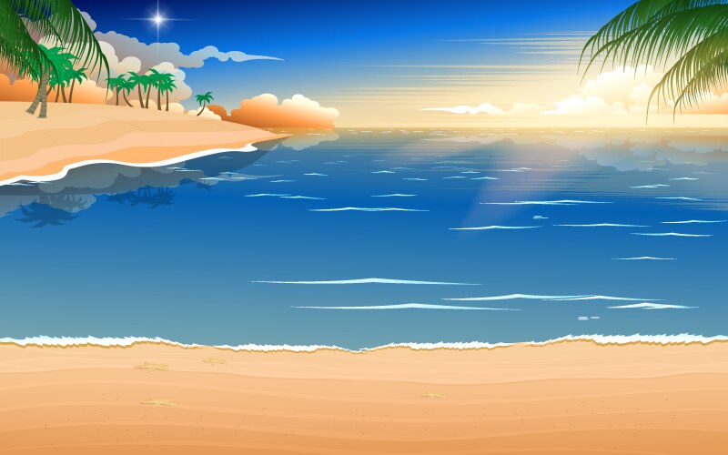 Seascape Royalty Free Vector Image - VectorStock